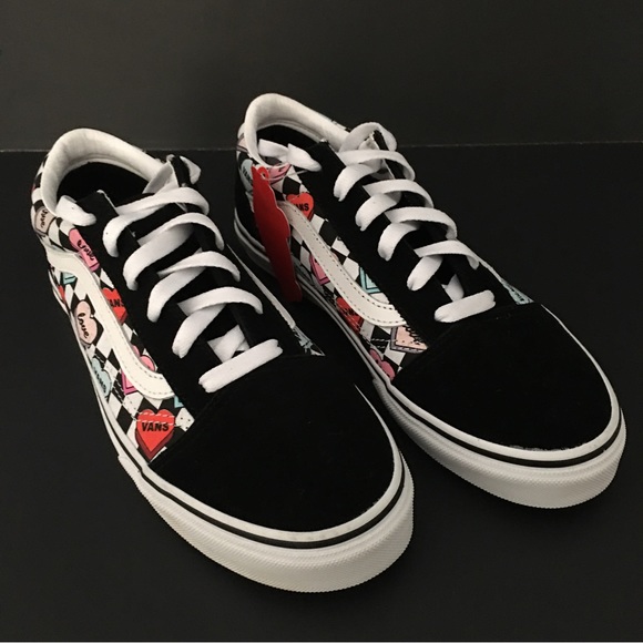 Vans | Shoes | Vans Conversation Candy Hearts Skate Shoes Sneakers Low ...